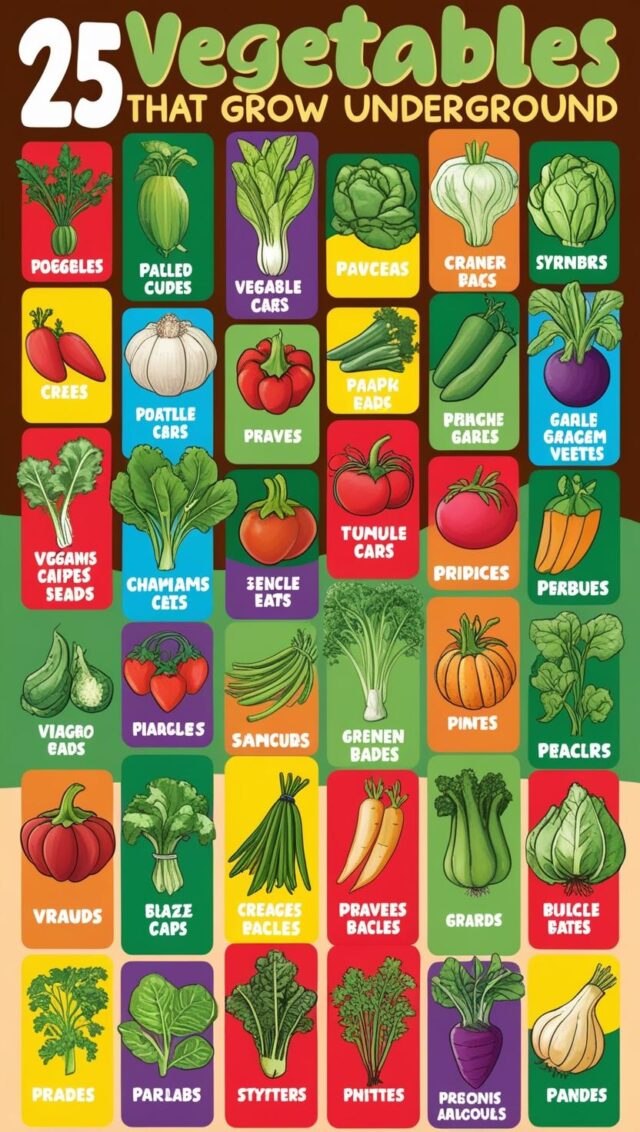 25 Vegetables That Grow Underground