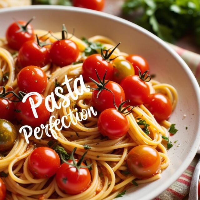 Delicious Burst Cherry Tomatoes Pasta in 20 Minutes