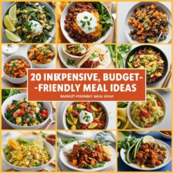 20 Meal Ideas, Cheap Budget Recipes To Try
