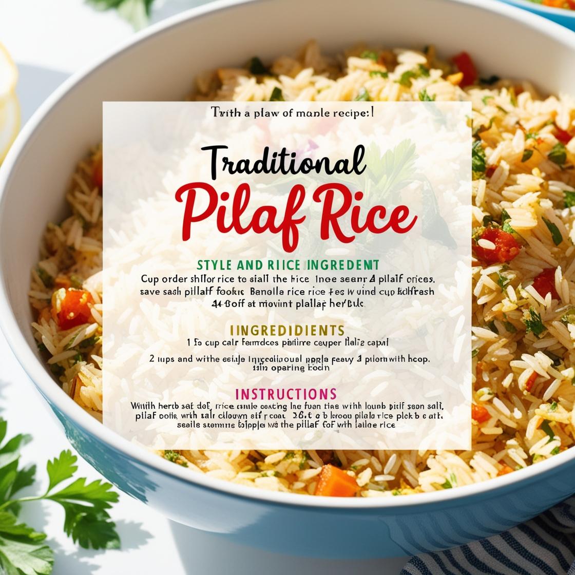 Traditional Pilaf Rice Recipe – A Fragrant, Flavorful Classic Dish