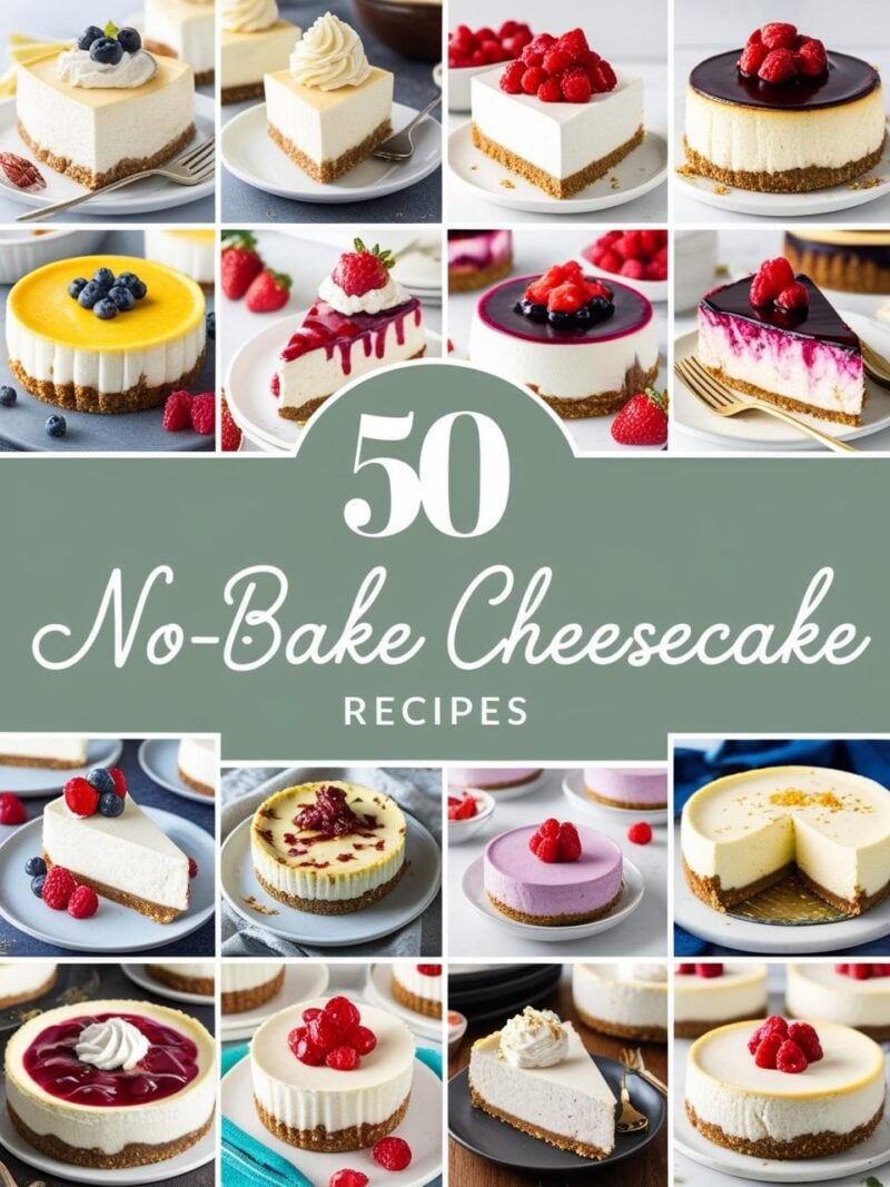 50 No-Bake Cheesecake Recipes to Try at Home
