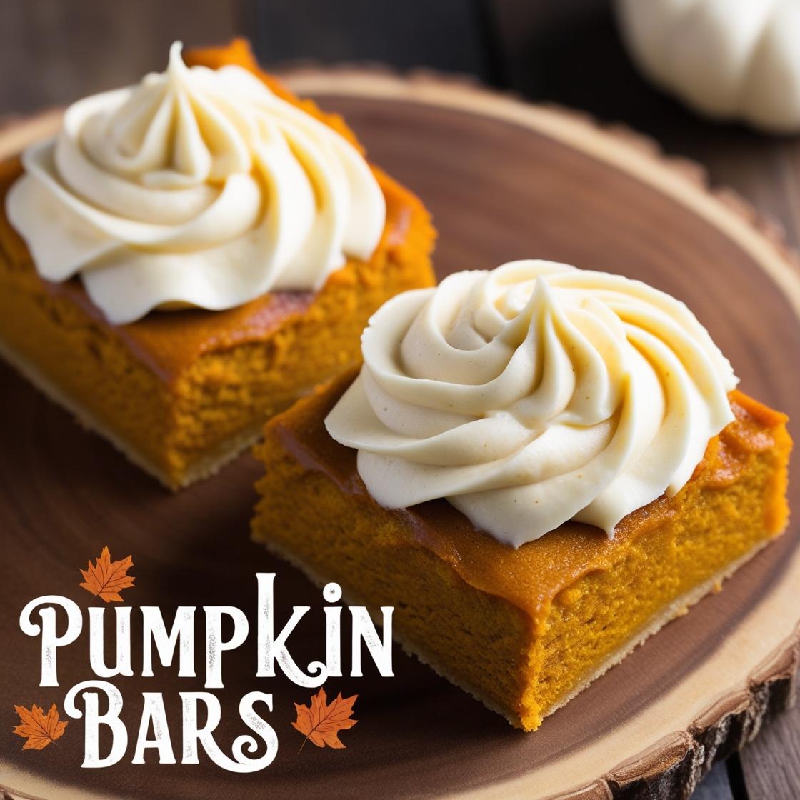 Easy Pumpkin Bars with Cream Cheese Frosting Recipe