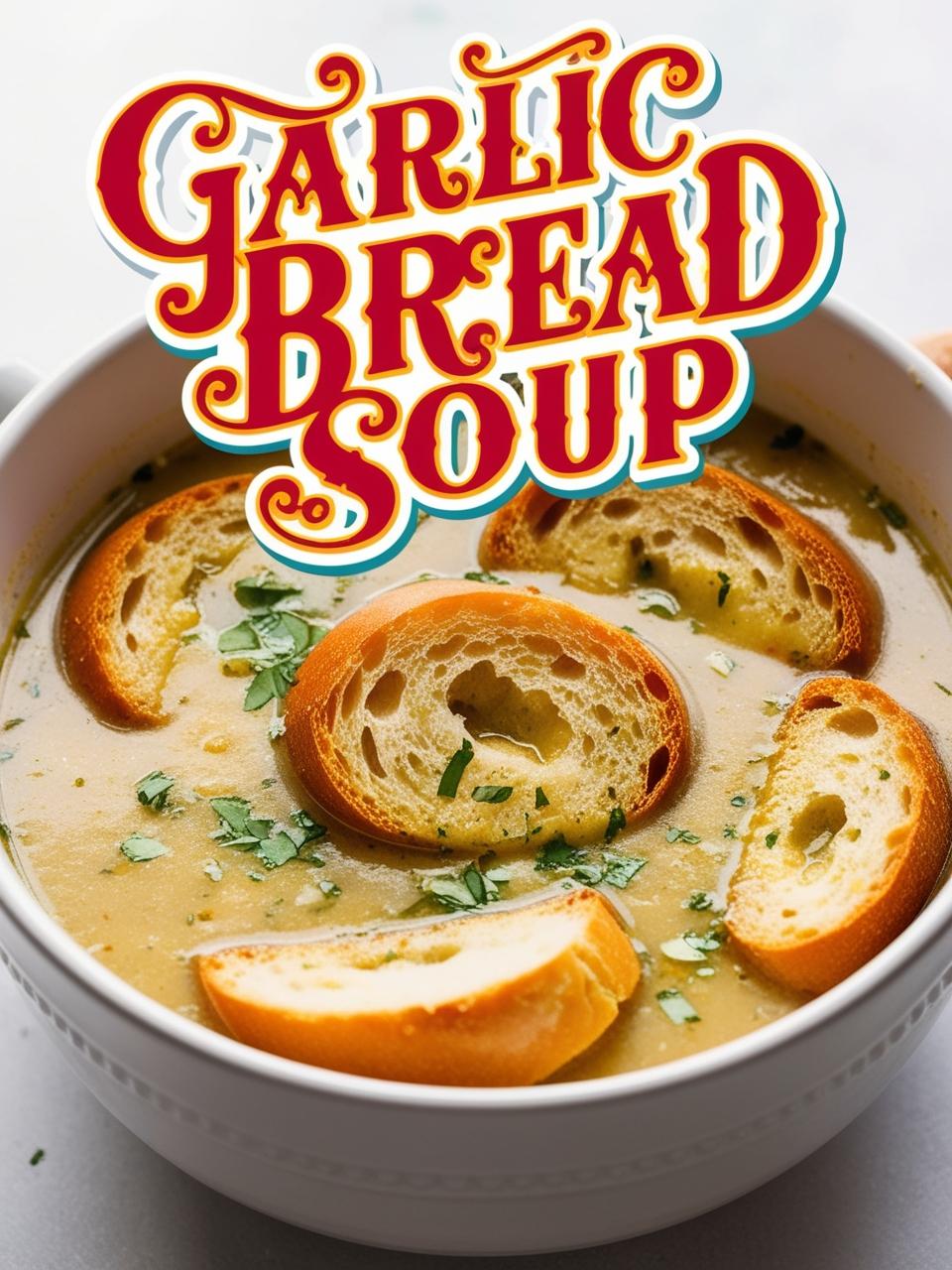 Garlic Bread Soup Recipe - Easy to Make at Home