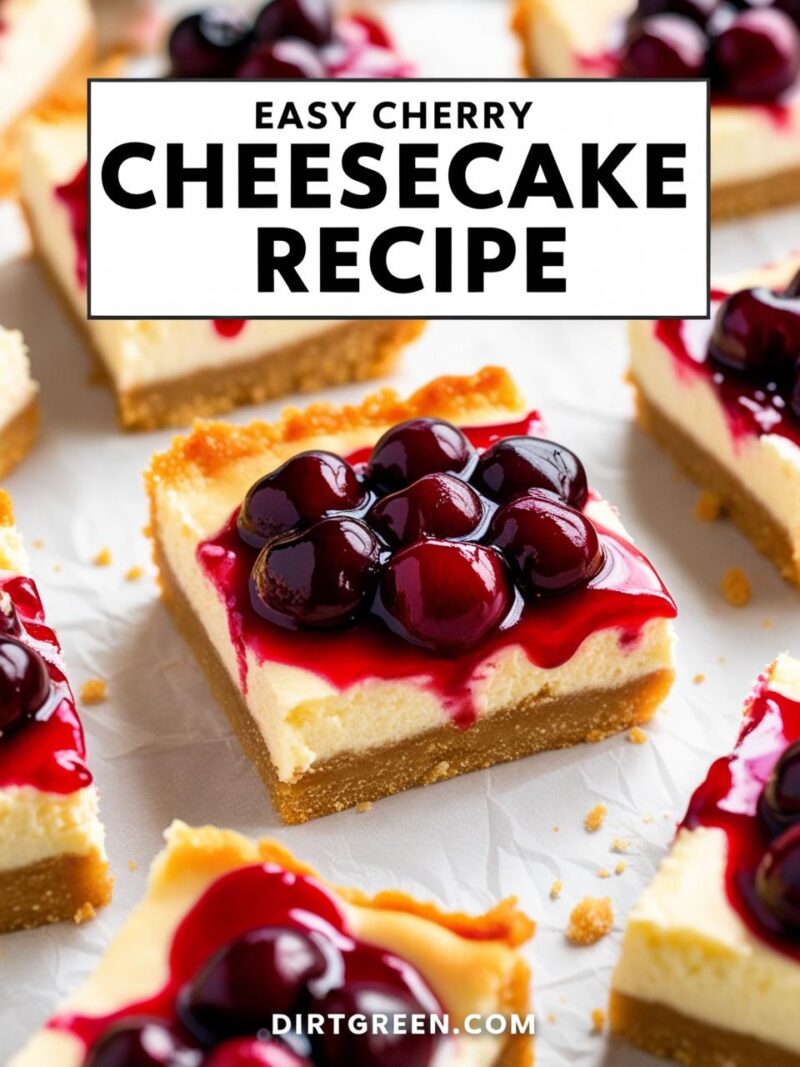 Easy Cherry Cheesecake Bars Recipe That’s Sure to Impress