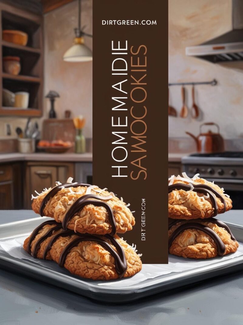 Deliciously Chewy Homemade Samoas Cookies