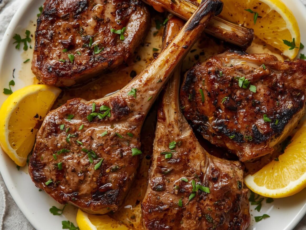 Tender Grilled Lamb Chops with Fresh Herbs and Zesty Flavors